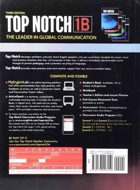 کتاب Top Notch 1B | خرید تاپ ناچ 1 بی (50% تخفیف) - کتابانه
